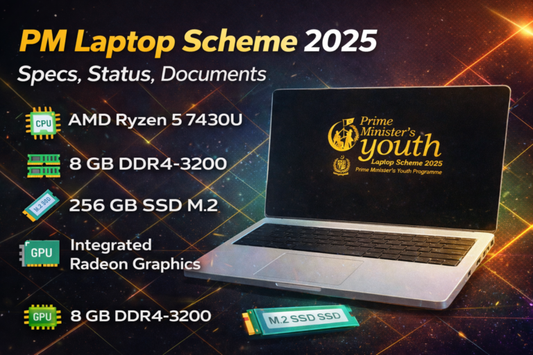 PM Laptop Scheme 2025: Specs, Status, Documents - Yousaf Jan Utmanzai